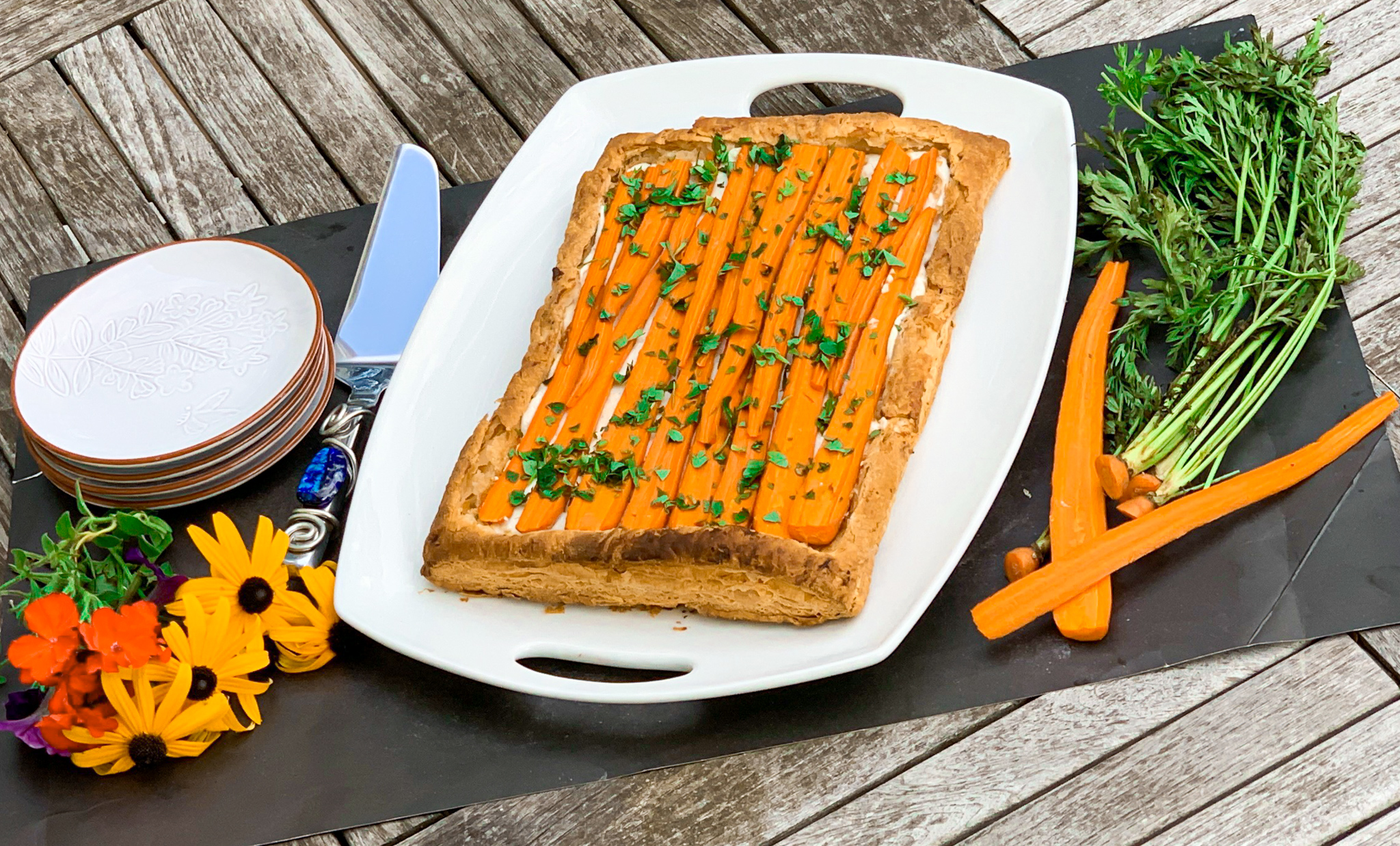 Carrot Tart with Ricotta and Feta | Simple By Cindy